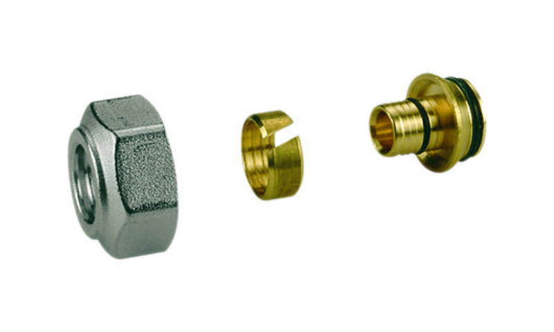 Adaptér pro PEX-AL-PEX trubky Giacomini, 3/4Ex(16x2) ⋅ PLANO