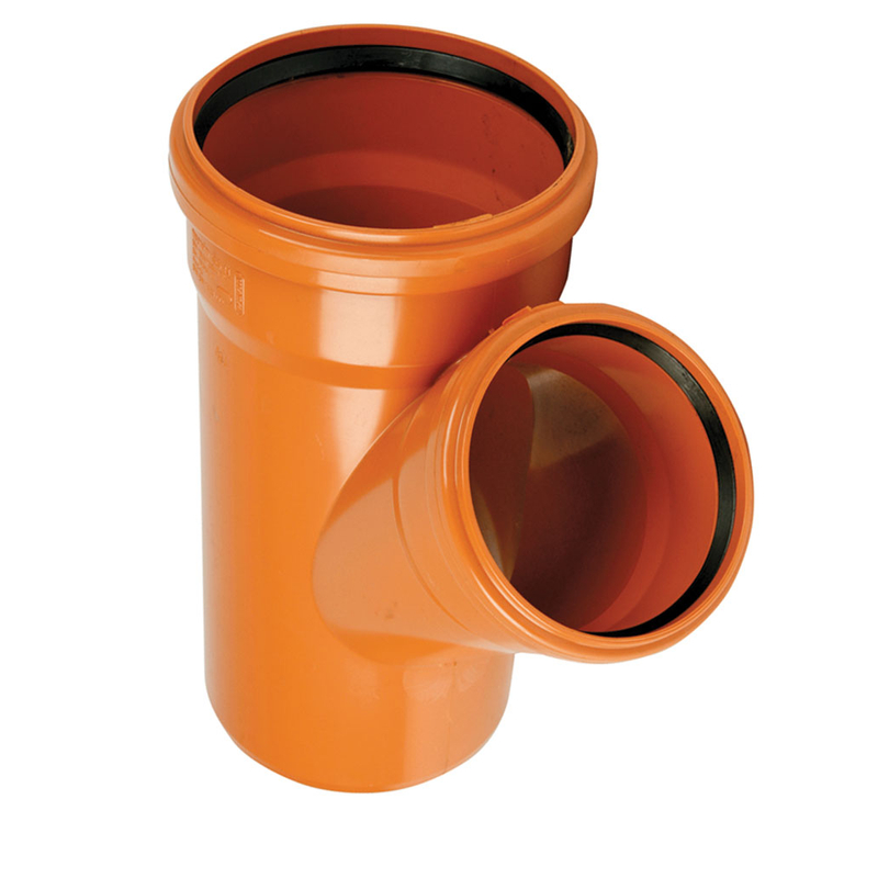 Odbočka kanalizační Wavin PVC-U KGEA 45°, DN 400 x 315, oranžová ⋅ PLANO