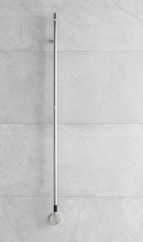 Elektrický sušák ručníků PMH Ole 91 x 1708 mm, 24 W, Leštěná nerez ⋅ PLANO