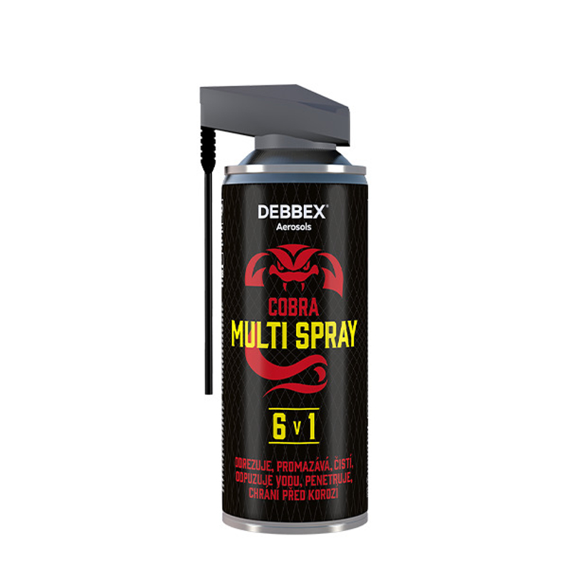 Univerzální sprej 6 v 1 Den Braven COBRA Multi spray aerosolový sprej 200 ml ⋅ PLANO
