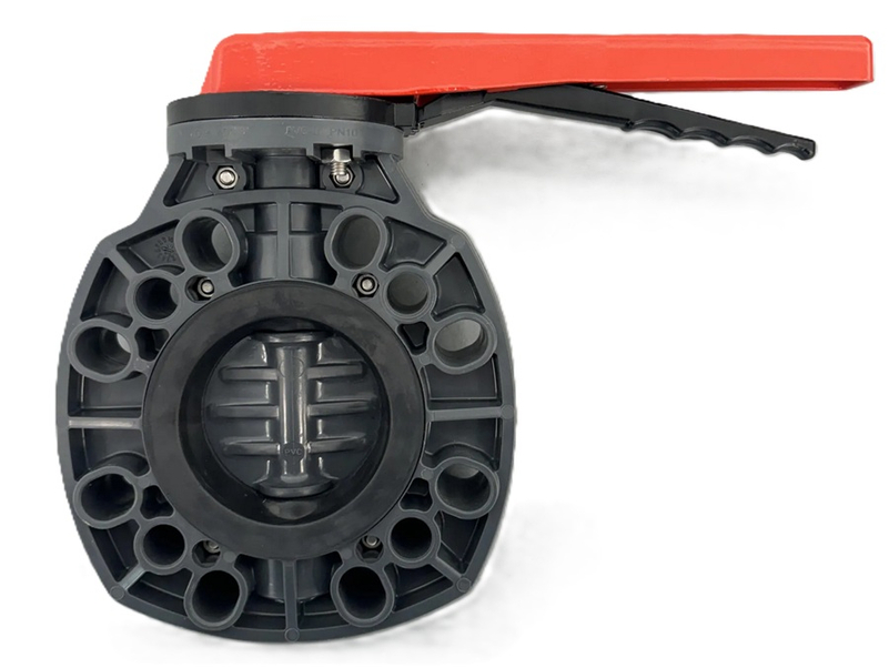 Mezipřírubová uzavírací klapka PVC-U, d90 mm, EPDM ⋅ PLANO