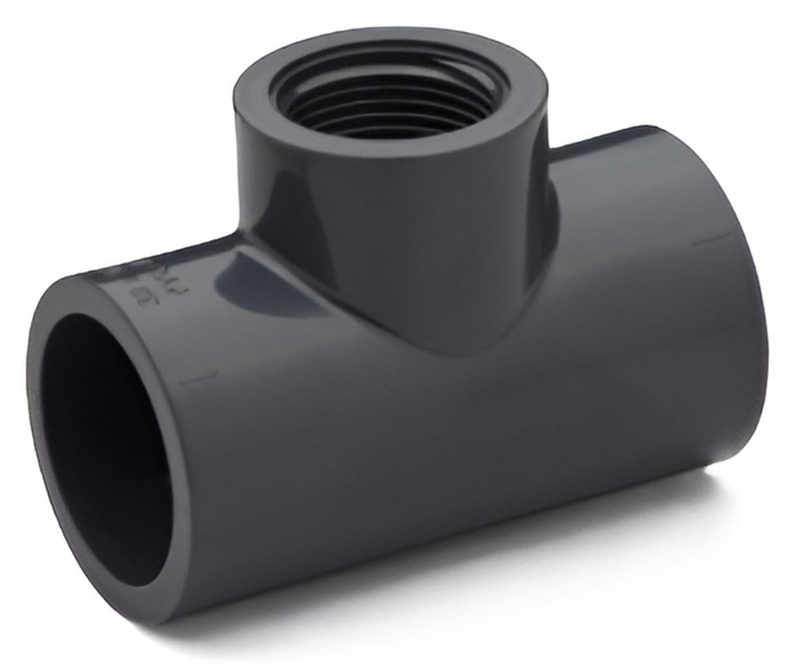 T-kus 90° tlakový PVC-U Plimat, d32 x 1˝ x 32 mm, lepení x vnitřní ...