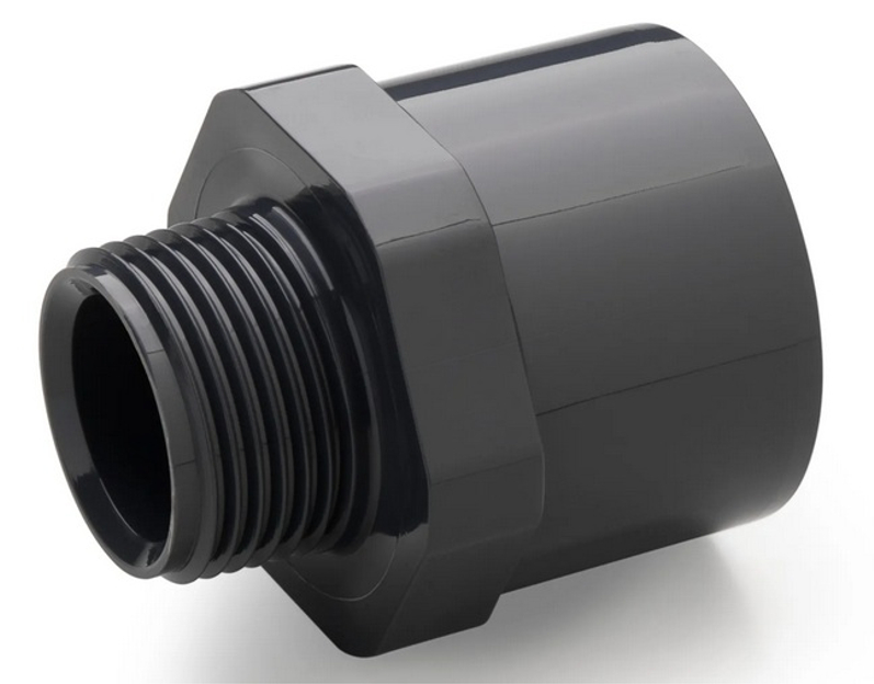 Nipl přechodový tlakový PVC-U Plimat, d40 - 32 x 1˝, 2x lepení x vnější ...