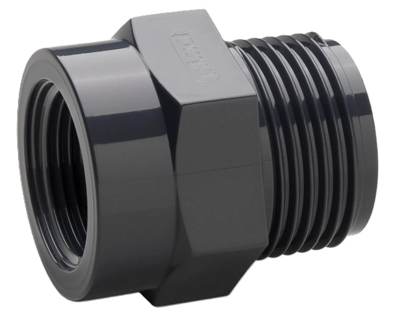 Nipl přechodový tlakový PVC-U Plimat, 5/4˝ x 1˝, vnější závit x vnitřní ...